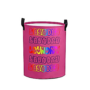 Customized Name Laundry With Personalized Text Dirty Clothes Basket Hamper for Bedroom Livingroom Boy Girls Family