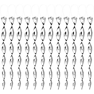Monarchy Solutions Twisting Scare Rods Reflective Ornamental Spiral Deterrent Device (Set of 12)(12") Woodpeckers, Pigeons, Ducks, Herons, Grackles, Geese,Bird Blinder