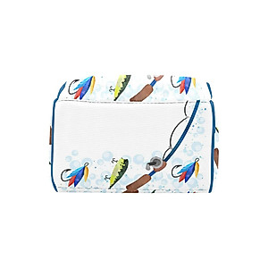 XOZOTY Funny Fishing Diaper Bags Backpack with Name Personalized Nursing Nappy Bag Travel Tote Bag Gifts