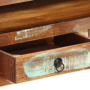 vidaXL TV Stand, TV Unit for Living Room, Sideboard with Storage, Entertainment Center Media Unit Cupboard, Multicolor Solid Reclaimed Wood