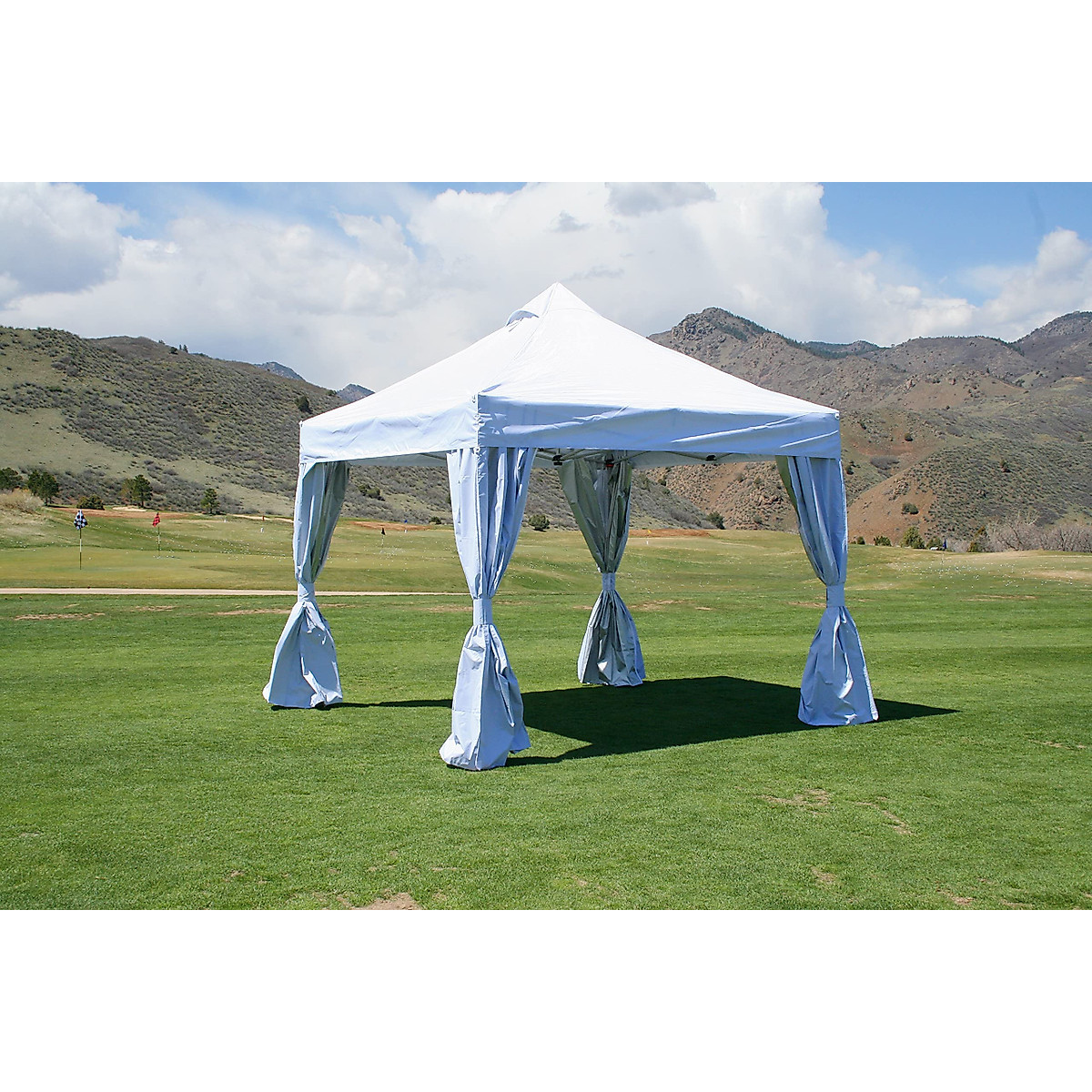 UNDERCOVER X3 10x10 Commercial Canopy Tent – Pop Up Canopy Tent with Sidewalls – Portable Outdoor Canopy Tent (White) – Wheel-Away 10x10 Commercial Canopy Tent