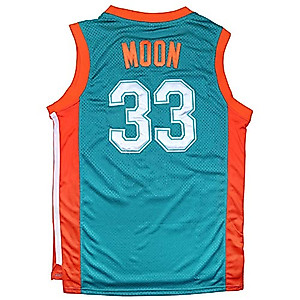Yeee JPEglN Moon 33 Flint Tropics Basketball Men Jersey S-XXXL Green (Green, S)