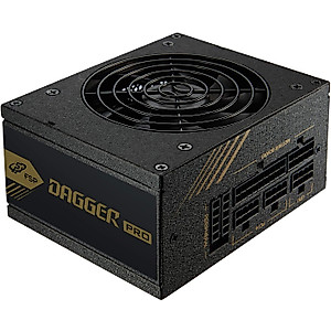 FSP Dagger Pro 650W Mini ITX Solution/SFX 12V / Micro ATX 80 Plus Gold Certified Full Modular VR / 4K Ready Gaming Power Supply (SDA2-650)