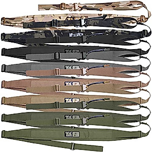Tacticon Battle Sling Elite | Padded Adjust QD 2 Point Rifle Sling | Disabled Combat Veteran Owned Company | 2 Point Slings | Included QD Mounts | Tactical Accessories