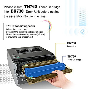 2-PACK TN760 MFC-L2710DW Toner TESEN Compatible Cartridge Replacement for Brother TN760 TN730 for HL-L2325DW HL-L2350DW HL-L2370DW HL-L2390DW HL-L2395DW MFC-L2690DW MFC-L2717DW MFC-L2750DW DCP-L2551DW