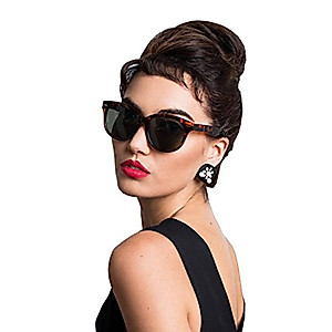 Utopiat Audrey Style Sunglasses for Women | Tortoiseshell | Retro Cat-Eye Sunglasses for Women | UV-400 Protection | Stress-Free Wearing | Anti-Allergy | Inspired By Breakfast at Tiffany's