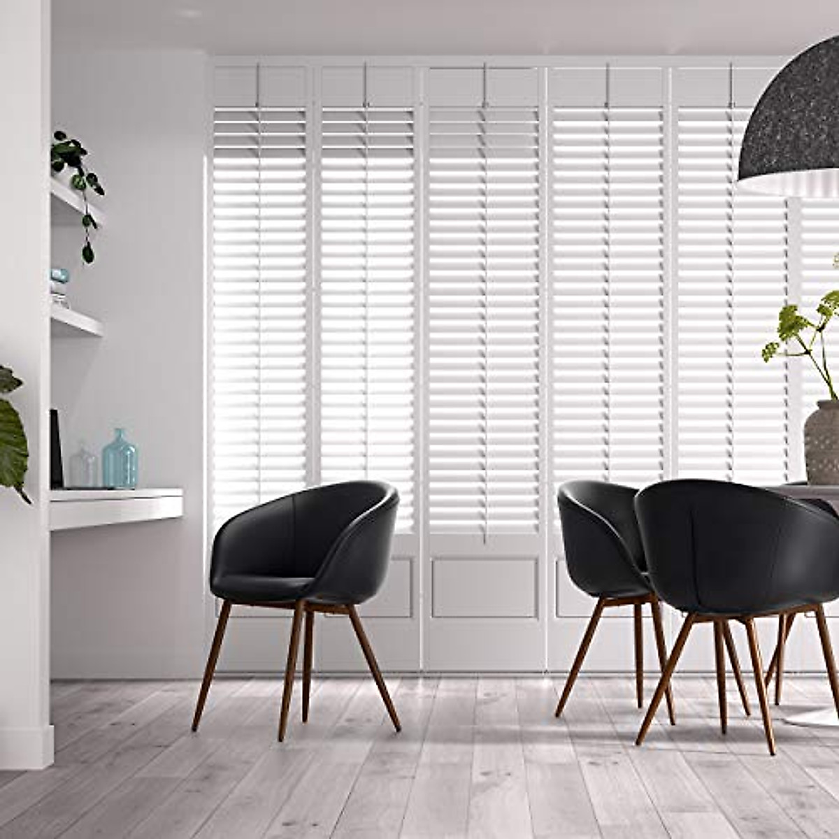 HON Basyx Monroe Upholstered Guest Chair, Black Bonded Leather