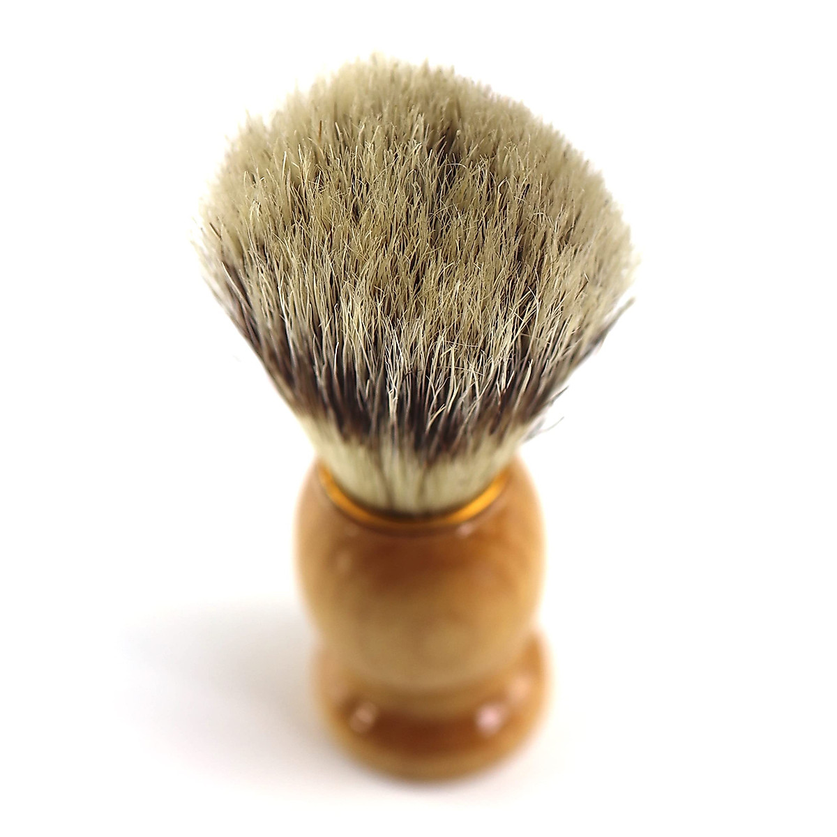 Iconikal Wood Handled Badger Hair Shaving Brush, 2-Pack Aeorsol-Free Shaving Cream