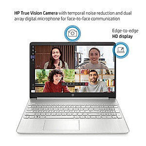 HP 15 15.6" HD Laptop Computer for Home and Student, Intel Core i3-1115G4 (Up to 4.1 GHz), 16GB RAM, 512GB PCIe SSD, Long Battery Life, Numpad, Wi-Fi 6, BT, HDMI, Windows 11 Home (S Mode), w/Battery