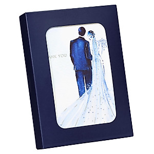 Papyrus Blank Wedding Thank You Cards, Bride and Groom (12-Count)