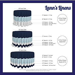 Lann's Linens - 10 Premium 108" Round Tablecloths for Wedding/Banquet/Restaurant - Polyester Fabric Table Cloths - Beige