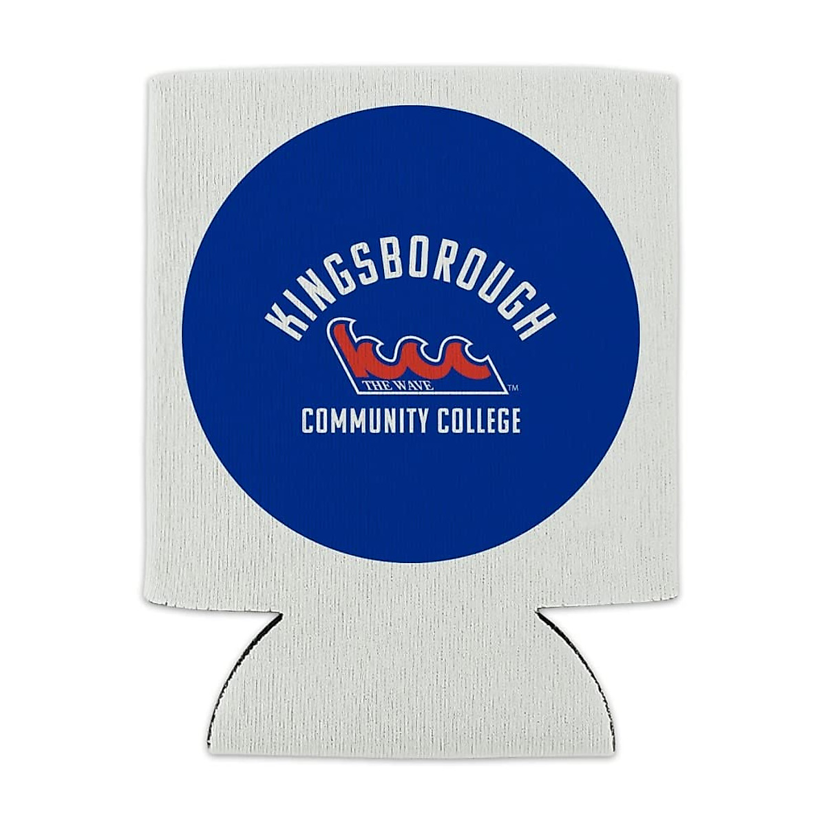 Kingsborough Community College the Wave Logo Can Cooler - Drink Sleeve Hugger Collapsible Insulator - Beverage Insulated Holder
