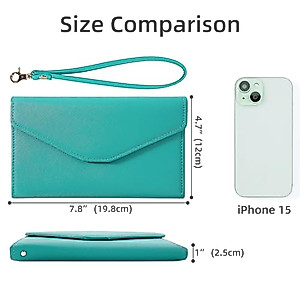 ZOPPEN Passport Holder Women Travel Wallet Rfid Blocking Passport Cover Document Organizer Strap Ver.5, #25 Emerald Green