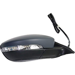 Kool Vue Passenger Side Power Heated Mirror for Volkswagen Passat 2016-2020 Power Fold With Signal Light; Without Blind Spot Monitor & Memory Paintable