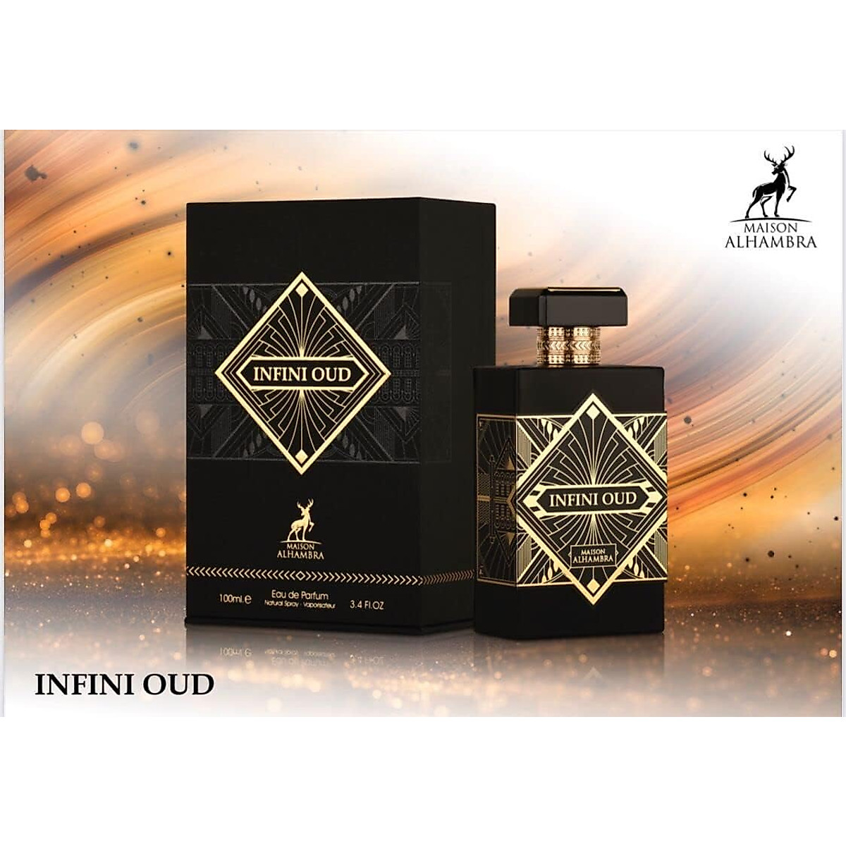 Maison Alhambra Infini Oud for Unisex - 3.4 oz EDP Spray