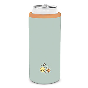 Insulated Stainless Steel Slim-Can Cooler by Studio Oh! - Happiness Potion - 12-Ounce Double-Wall Construction with Full-Color Artwork & Secure Screw-On Lid