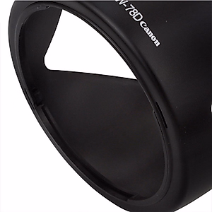 Pixco EW-78D Bayonet Mount Lens Hood for Canon EF-S 18-200mm f/3.5-5.6 I S Canon EF 28-200mm f/3.5-5.6 USM Lens Camera Replacement
