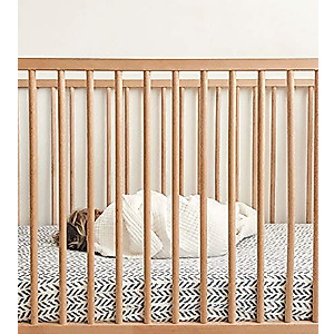 Burt's Bees Baby - Fitted Crib Sheet, Boys & Unisex 100% Organic Cotton Crib Sheet for Standard Crib and Toddler Mattresses (Guide the Way)28x52 Inch (Pack of 1)
