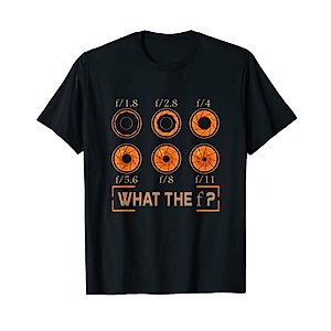 Photographer Gift for Photography Lover Aperture Camera Lens T-Shirt