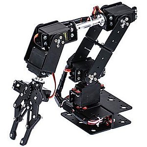 Arm Mechanical Robotic Clamp Claw Kits,6DOF Robot Mechanical Arm Clamp Claw Kit DOF Manipulator Industrial Robot Parts