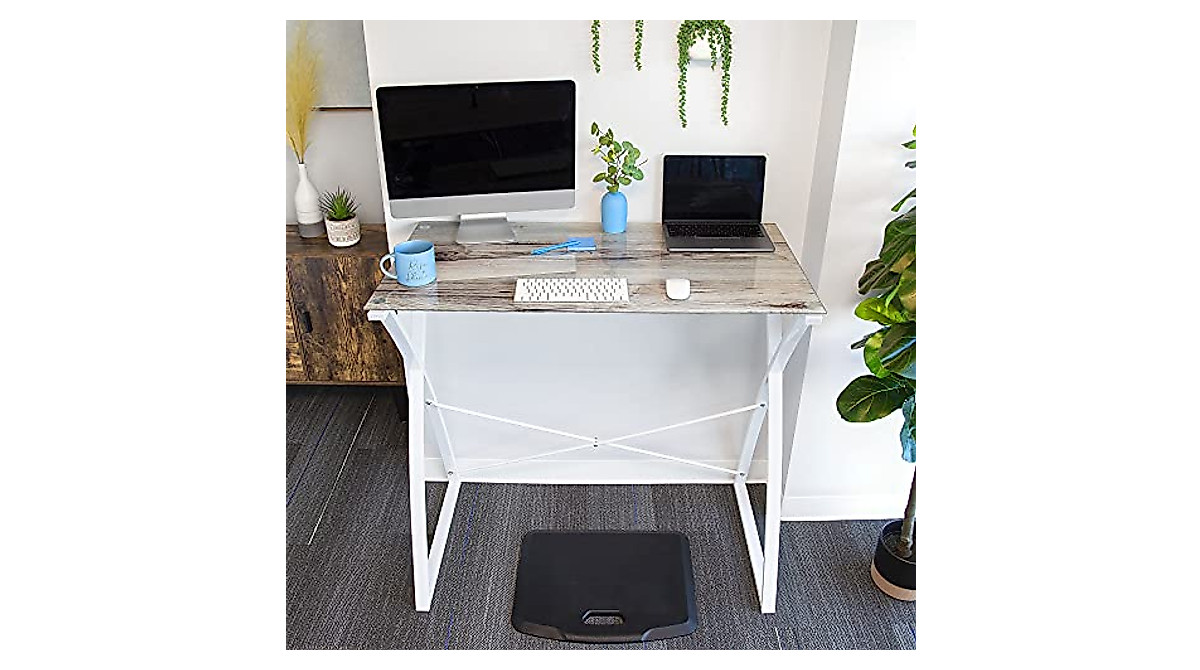Stand Steady Joy Standing Desk - Modern Glass Design