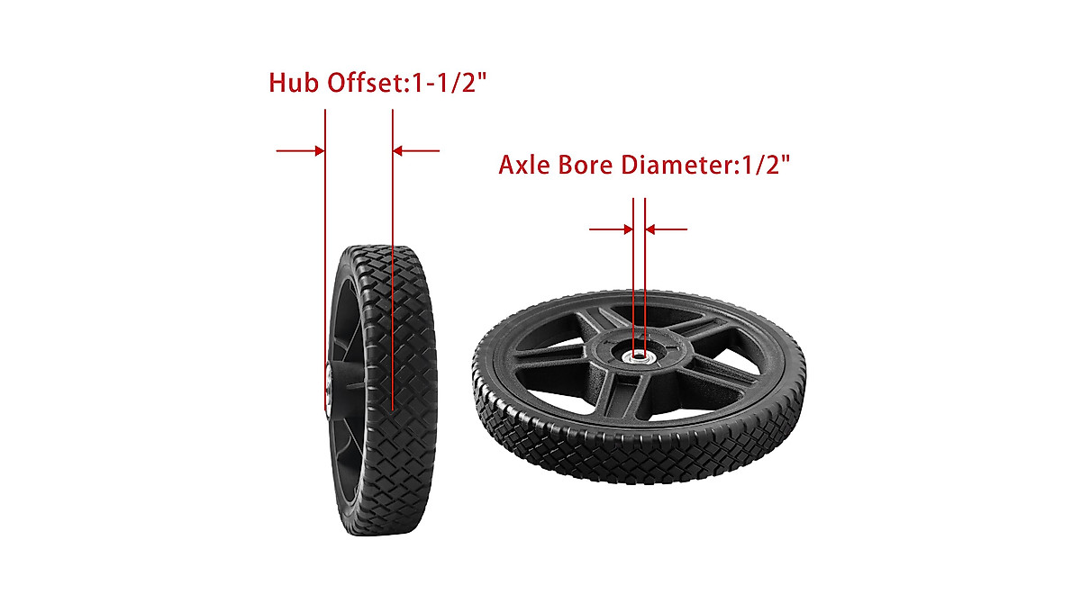 Buy 7-Inch Lawn Mower Wheel Kits - Set of 2