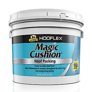 Absorbine Hooflex Magic Cushion, Veterinary Formulated Fast-Acting Relief, Reduce Hoof Heat for up to 24 Hours, 28 lb Tub