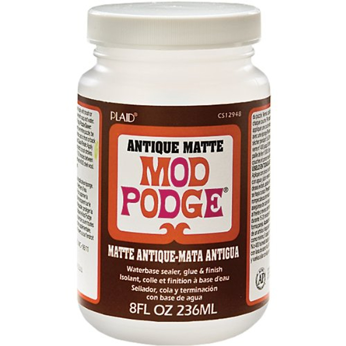 Mod Podge Antique Matte Waterbase Sealer, Glue and Finish (8-Ounce), CS12948, 1 Pack