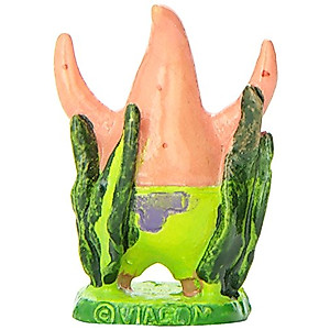 Penn-Plax Officially Licensed Spongebob Squarepants Aquarium Ornament – Patrick (Mini/Small Size) – Perfect for Freshwater and Saltwater Tanks