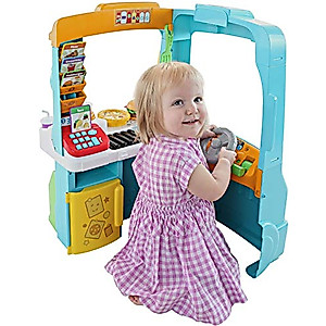 Fisher-Price Laugh & Learn Toddler Learning Toy Servin’ Up Fun Food Truck Electronic Playset With 24 Accessories For Ages 18+ Months