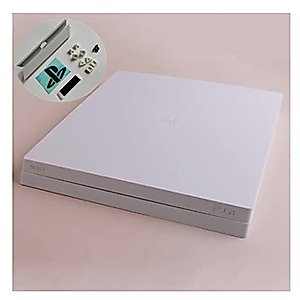 New Replacement Top Upper & Bottom Lower Housing Shell Case Cover Protective Cover for PS4 Pro Console White