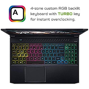 Acer Predator Helios 300 Gaming Laptop, i7-10750H, 15.6" FHD 144Hz IPS Display, WiFi 6, RGB Backlit Keyboard, HD Webcam, USB-C, HDMI, NVIDIA GeForce RTX 2060 6GB, Win 10 (32GB RAM | 1TB PCIe SSD)