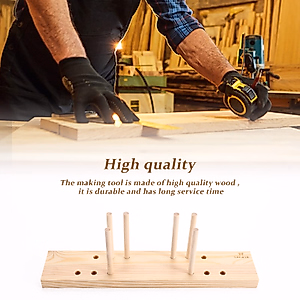 Bow Maker for Ribbon for Wreaths, Wooden Ribbon Bow Maker Tool for Christmas Bows, Hair Bows, Creating Gift Bows, Party Decorations, Corsages, Various Crafts(with Instructions)