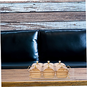 CIYODO Snacks Plate 1 set Kitchen Platter Fruits Dried Snack Fruit Plate Party with Candy Tray Nuts Serving Dish Snacks Condiments Appetizer Wedding Household Desserts for Dried Fruit Dish