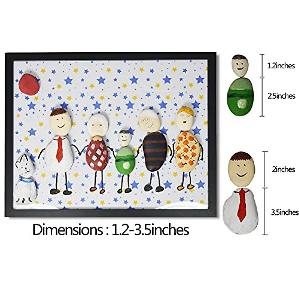 30 River Rocks for Painting, Painting Rocks Bulk, Smooth Rocks for Painting, Natural Stones, Craft Rocks for Painting Around 1.2-3.5 inches, Kindness Rocks, Outdoor Garden Rock Art, Family DIY Project