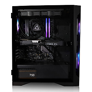 CLX Set Gaming Desktop - Liquid Cooled AMD Ryzen 7 5800X 3.8GHz 8-Core Processor, 16GB DDR4 Memory, GeForce RTX 3060 12GB GDDR6 Graphics, 500GB SSD, 3TB HDD, WiFi, Windows 11 Home 64-bit, Black