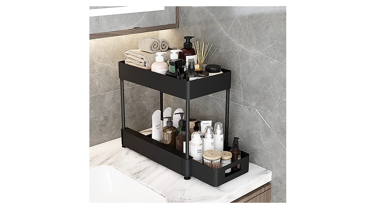 MARGHAZAR 2 Tier Under Sink Organizer - Space Saver