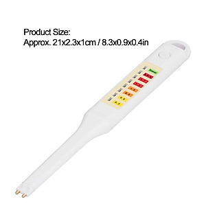 HOLPPO Food Salinity Tester,Pen‑Type Vegetable Soup Saltiness Concentration Tester,Portable Lightweight Salinity Pen,for Home Kitchen