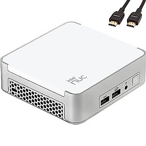 Intel 2023 NUC 13 Pro Kit NUC13ANBi5 Vivid Canyon Mini PC Desktop, 13th Gen 12-Core i5-1340P, 64GB DDR4 RAM, 2TB PCIe SSD, WiFi 6, Bluetooth 5.3, White, Windows 11 Pro, BROAG Cable