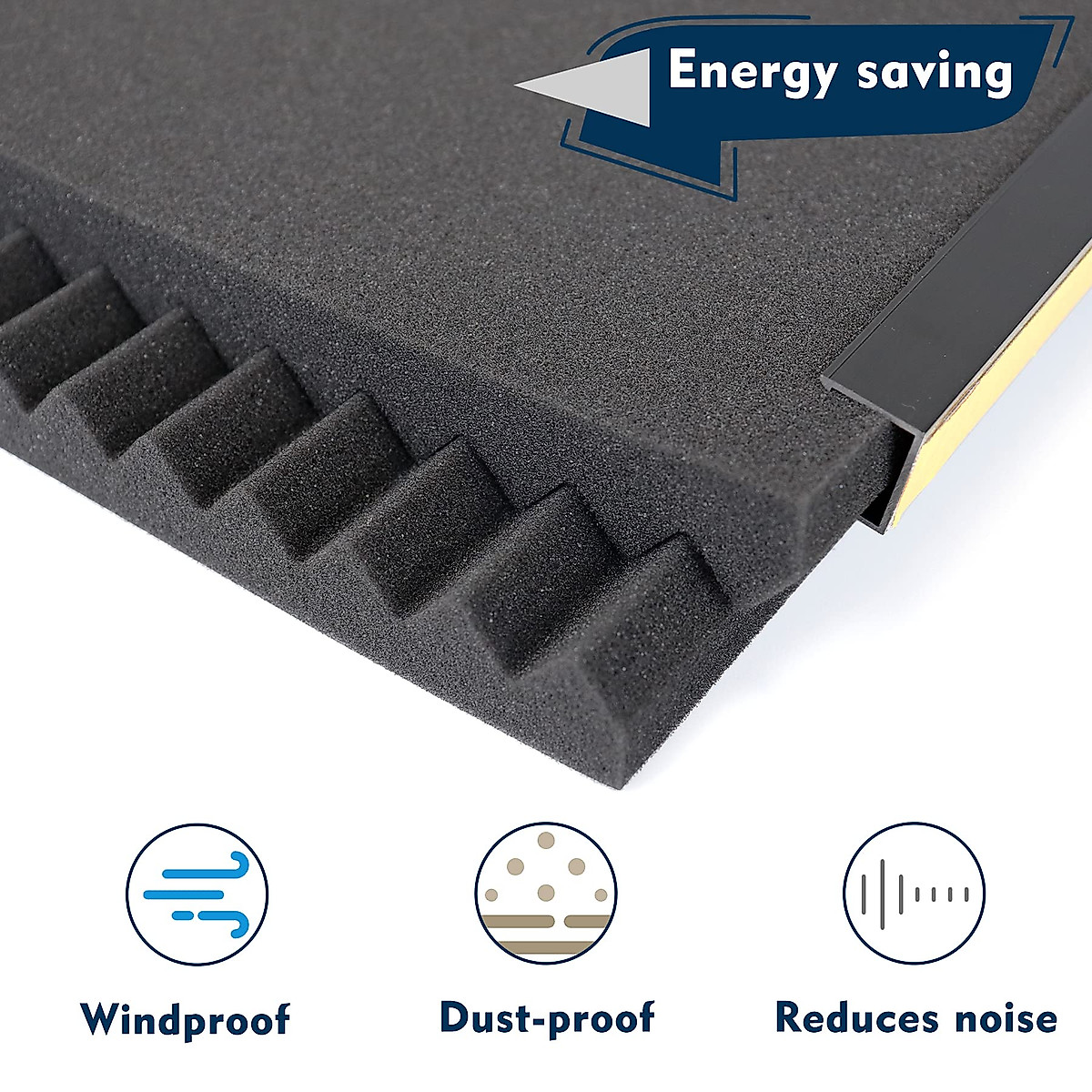 Pearwow Window Air Conditioner Foam Insulation Panels,17 x 9 x 7/8 Inch AC Side Insulating Panel Kits with Window AC Foam Seal Strip Insulation,3.2 ft x 1 Roll