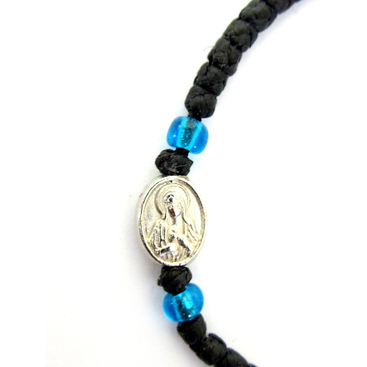 Iconsgr Handmade Christian Orthodox Komboskoini, Prayer Rope Bracelet Black VM1