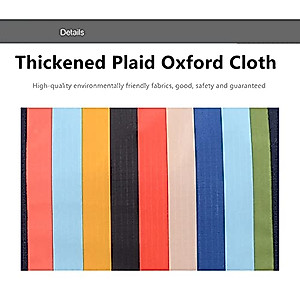 AI-LAFU 1pc Storage Clothes Bag, Large Capacity Supper Strong Orange Stripes Storage Bag, Waterproof Sturdy Oxford AILAFUXLD-O 0