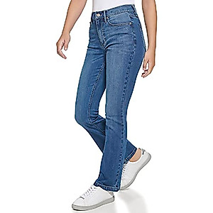 Calvin Klein Women's Super High Rise Straight Denim, Venetian, 32