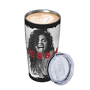 Tnescasw Jessie Music Reyez Stainless Steel Straw Tumbler with Lid Car Insulated Cup Vacuum Travel Mug Office Sports Water Bottle 20 Oz