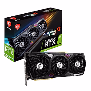 MSI Gaming GeForce RTX 3070 Ti Gaming X Trio 8G 8GB GDDR6X Graphics Card - NVIDIA Video Card GPU for Gaming PC, 256-Bit HDMI/DP Nvlink, Ampere Architecture Computer Graphics Cards (Renewed)