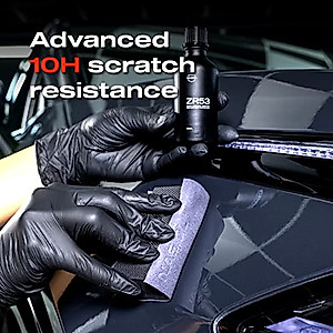 Nasiol ZR53 Nano Ceramic Coating for Car, Auto Detailing Kit Body Armour, 3 Years Paint Protection for Cars and Motorcycles 10H Scratch Resistance with Hydrophobic Crystal Gloss Shine