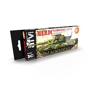 AK Interactive 3G MERDC Camouflage Colors - Plastic Modelling Paints & Accessories, Item # AK-11653