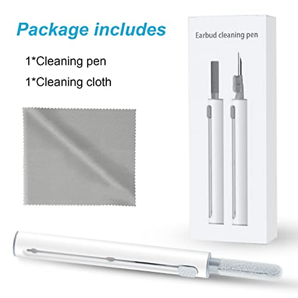 Nertpow Cleaner Kit for Airpods Earbuds Cleaning Pen Bluetooth Headphone Case Cleaning Tool Airpods Pro 1 2 3 iPhone Camera Etc Ear Wax Cleaner