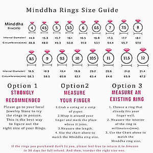 MINDDHA 925 Sterling Silver Promise Rings – Real Sterling Silver Infinity Rings with a CZ Simulated Diamond, Stackable Engagement Bands, Gold Plated Options, Wedding Ring for Women and Men, Sizes 4-12