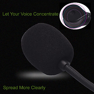 Alpha Microphone Accessories Compatible with Kingston HyperX Cloud Alpha Gaming Headset, 3.5mm Audio MIC Work for PS4, Xbox One, Nintendo Switch, Computer PC Gaming